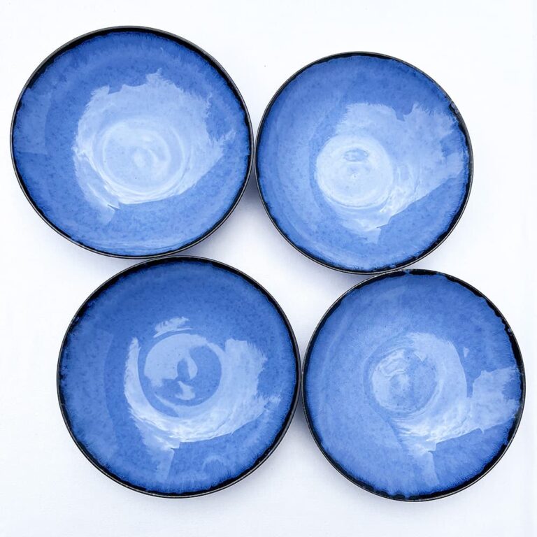 Serviesset Blauw 16 delig met Pastaborden en Kommen • UNRO